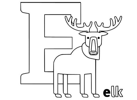 Coloriage Lettre E à Imprimer Et Dessin