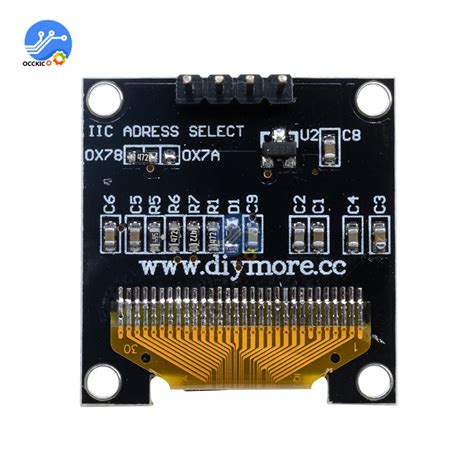 bleu module d affichage lcd oled led pour arduino stm32 128x64 0 96