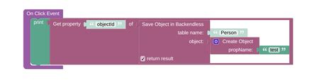 How To Retrieve Objectid After Saving Object To A Table While Using Ui