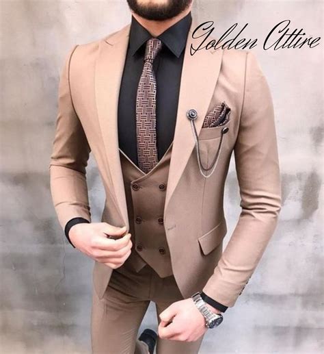 Suits For Men Dusty Rose Men Suits 3 Piece Suits One Button Etsy