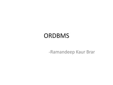 Mapping Problem Domain Objects To Object Persistence Formatsooad