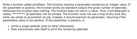 Solved Assume The Availability Of A Function Called