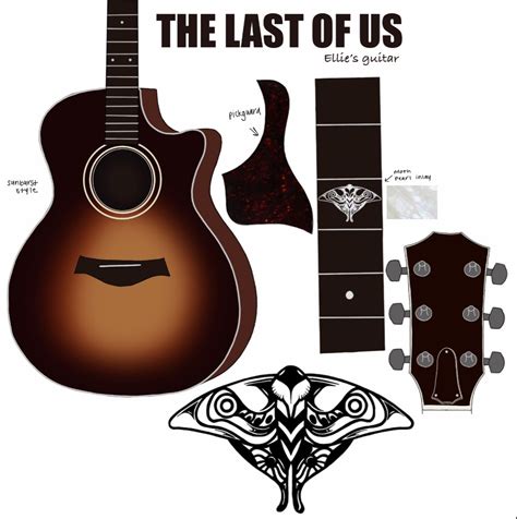 Ellies Moth Guitar Inspired By The Last Of Us