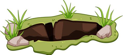 Cavity Pit Cartoon Royalty Free Vector Image Vectorstock