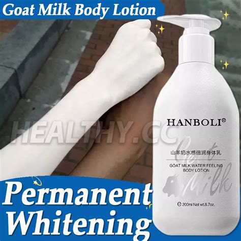 Goat Milk Whitening Body Lotion Remove Melanin Permanent Whitening