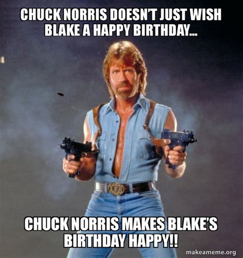 Chuck Norris Birthday Memes