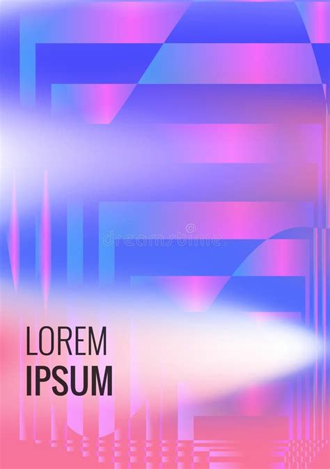 Minimal Gradient Cover Design Stock Vector Illustration Of Fluid
