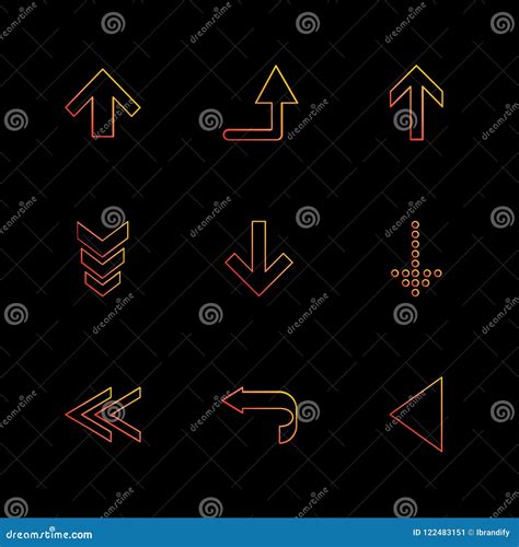 Arrows Directions Pointer Arrow User Interface Pointer Stock