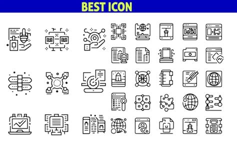 Premium Vector Set Of Outline Icons Related To Tech Linear Icon Collection Editable Stroke