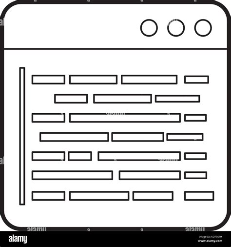 source page programming development web data stock vector image and art