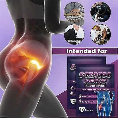 12 Pack Sciatica Nerve Pain Relief Patch Heating Patch Body Meridian