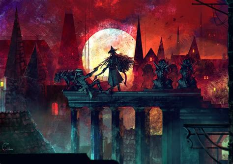 Hunter And Eileen The Crow Bloodborne Drawn By Artofchinara Danbooru
