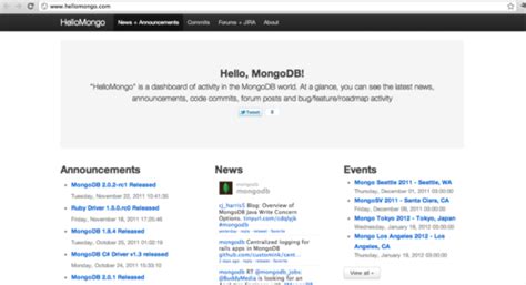 Hellomongo A Mongodb Community Dashboard