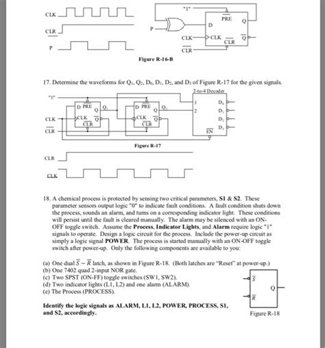 Solved 16 Determine The Q Waveform Of Figure R 16 A And Chegg Com