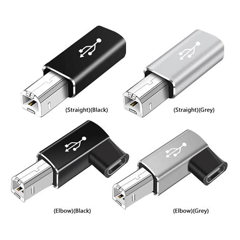 Metal USB Type C Adapter USB C Female To USB B Male Data Transfer Anti Lost
