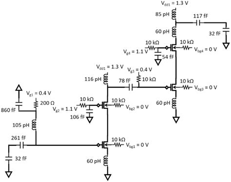 Schematic Of The 2 Stage Lna Download Scientific Diagram