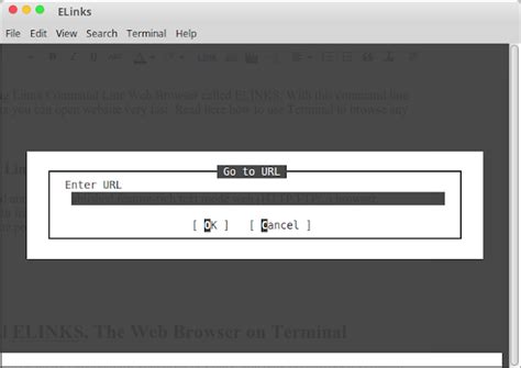 Browse Website With Linux Command Line Web Browser Elinks