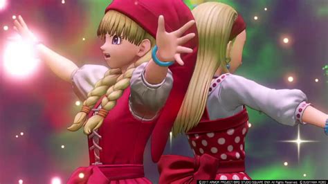 【ドラクエ11】連携技 クロスマダンテ セーニャandベロニカ めっちゃ強いけど、mp0になるからあまり使えない。でも大人ベロニカ見たさに使う