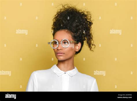 Really Black Woman With Glasses