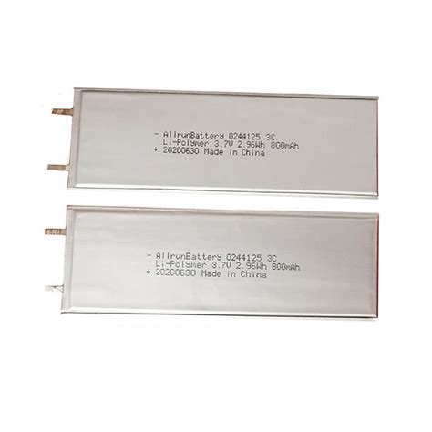 3C Discharge 3 7 V 800mAh LiPo Battery Ultra Thin LiPo Polymer Battery
