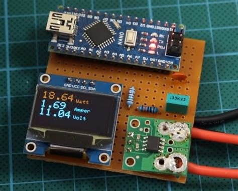 Arduino Current Meter Voltage Meter Circuit DIY Multimeter Arduino Mini Proejct