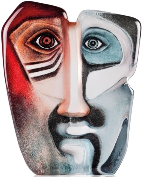 Maleras Crystal 65130 Domino Red Blue By Mats Jonasson