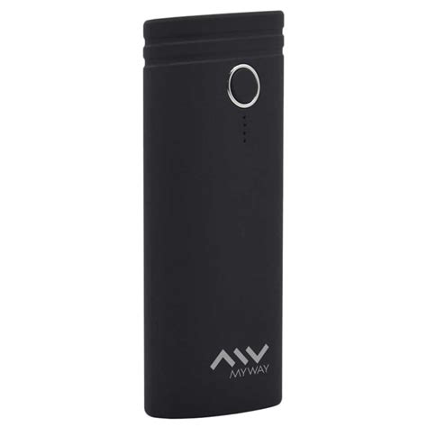 MyWay Lithium-Powerbank Schwarz | Trekkinn