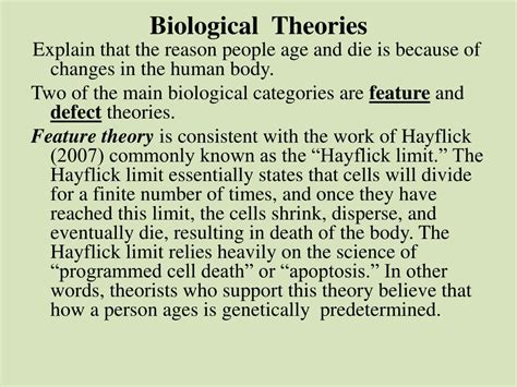 Ppt Theories Of Aging Powerpoint Presentation Free Download Id776393
