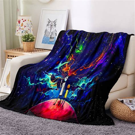 Rick And Morty Pattern Blanket Flannel Throw Room Decoration Ebuycos