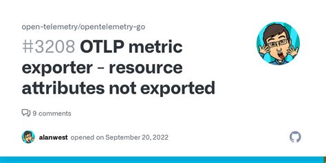 Otlp Metric Exporter Resource Attributes Not Exported · Issue 3208