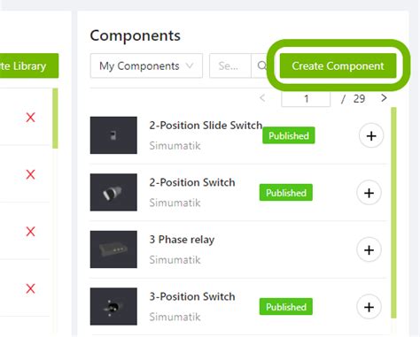 create a component simumatik user manual