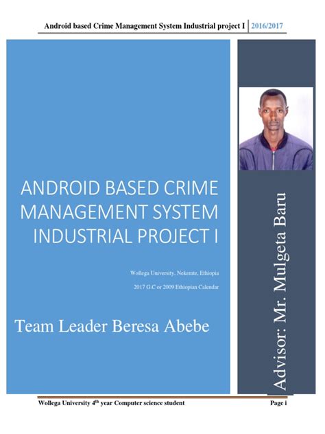 Android Based Crime Manage System Industrial Project I Pdf Use Case Police