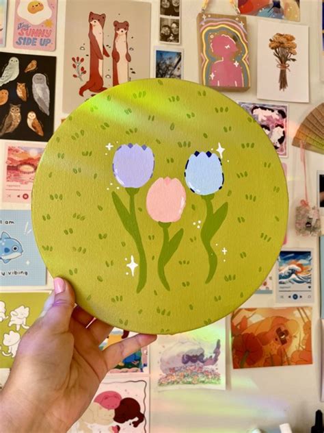 Round Tulip Painting Maraschino Chers Ko Fi Shop
