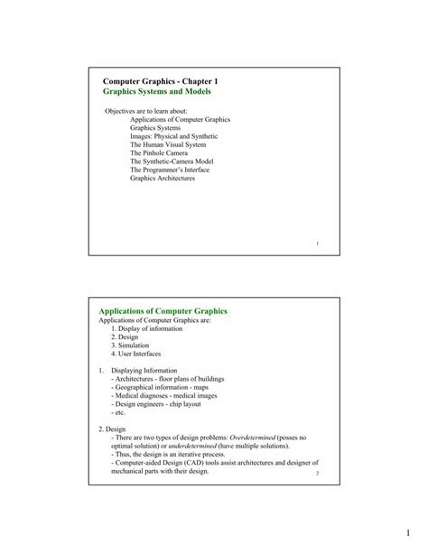 Pdf Computer Graphics Chapter 1 Graphics Systems And Rtcs4465