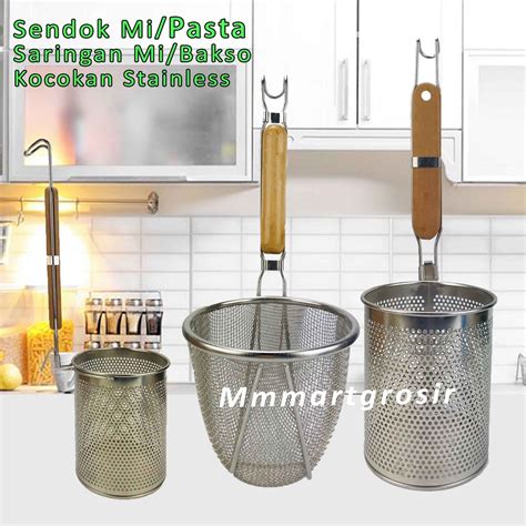 Jual Saringan Mie Stainless Saringan Mie Bakso Kocokan Mi Pasta