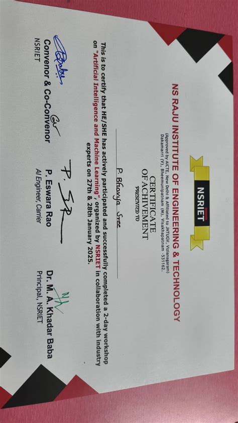 bhavya sree p on linkedin 🎉i m excited to share that i recently