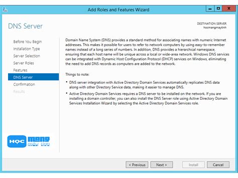 Cài đặt Dns Server Trên Windows Server 2012 R2