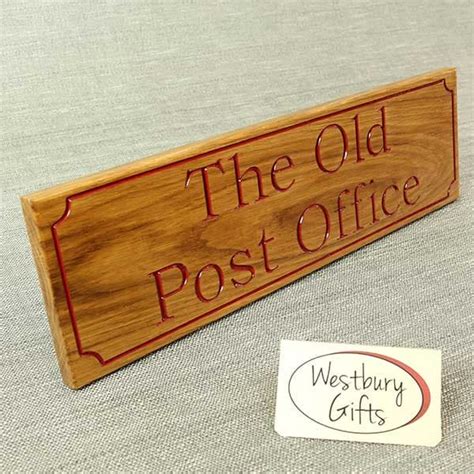 Wooden Rectangular Sign House Signs Fulwell Signs