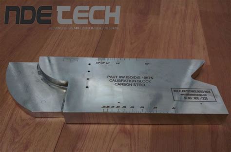 Paut IIW Block ISO NDT Calibration Blocks कलबरशन बलक NDE Flaw Technologies