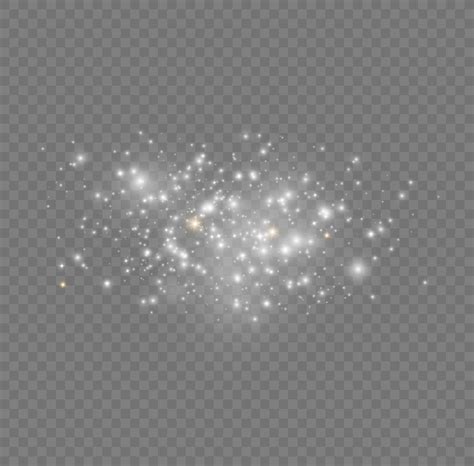 White Sparks Glitter Special Light Effect Vector Sparkles Christmas