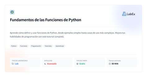 Dominando Las Funciones De Python Tutoriales De Programación Labex
