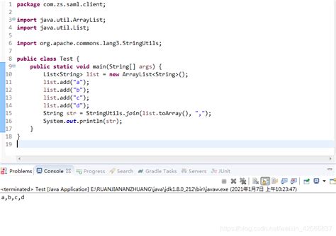 Java List集合转字符串java List 添加都号返回字符串 Csdn博客