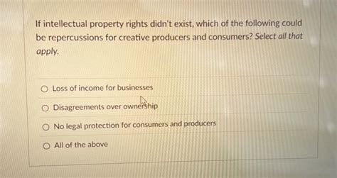 If Intellectual Property Rights Didnt Exist Studyx