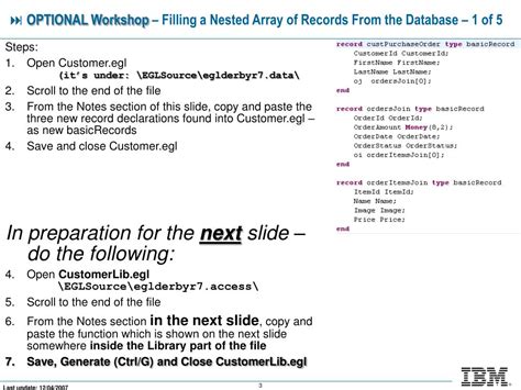 PPT Filling Nested Arrays With Values From Tables PowerPoint