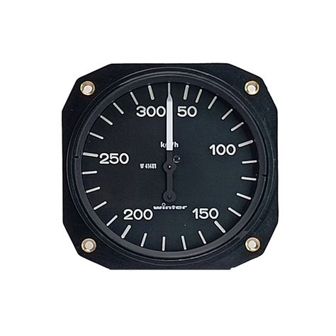 300km H Winter Airspeed Indicator Aeroplans Blaus