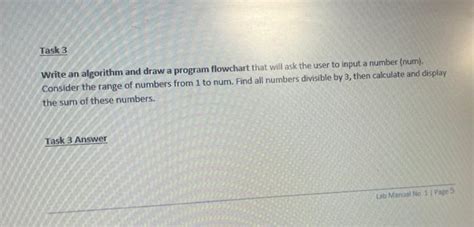 Solved Task 3 Write An Algorithm And Draw A Program Chegg