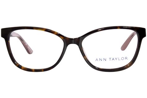Ann Taylor Atp826 C02 Eyeglasses Womens Tortoise Full Rim Cat Eye 50