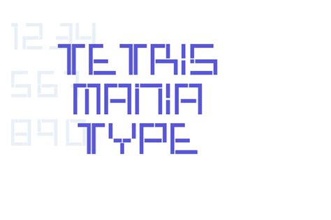 Tetris Mania Type Font Free Download