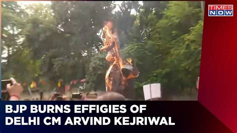 Bjp Stages Massive Protests Against Aap Graft In Delhi Discom Dangal