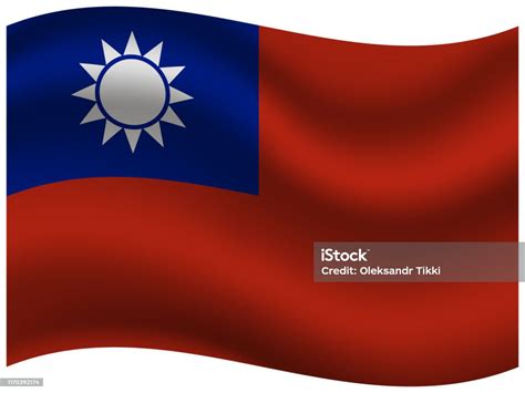 臺灣 美麗的國旗與揮舞的效果原始顏色和比例驚人的設計向量插圖的網頁標誌圖示和背景向量圖形及更多人圖片 人 全球性 剪裁圖 Istock